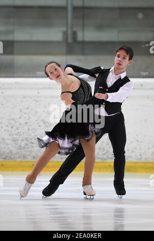 Corinna HUBER & Patrik HUBER from Austria, compete in the Junior Ice ...