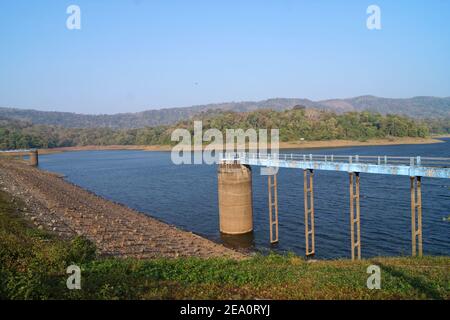 Reservoir of vazhani dam, Thrissur, Kerala, India Stock Photo - Alamy