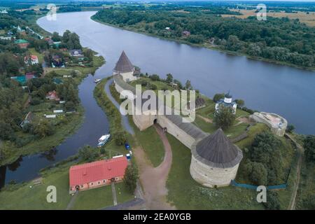 Staraya Ladoga (Old Ladoga) - ancient fortress in Russia Stock Photo ...