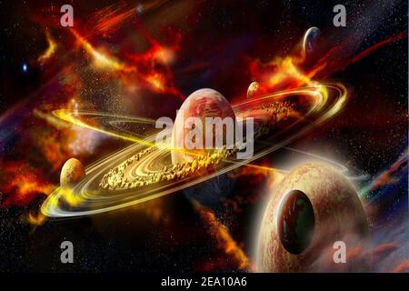 planet galaxy universe Stock Photo - Alamy