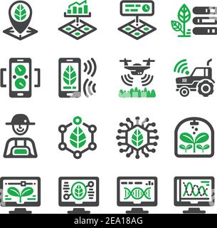 smart farm agriculture line icon vector illustration Stock Vector Image ...