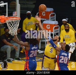 Detroit Pistons guard Josh Jackson plays during the second half of an ...
