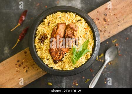 Arabic chicken Manthi or mandi cooked meat, Basmati rice with Masala ...