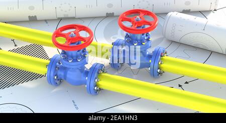 Technical drawings background. Mechanical engineering, industrial plan ...
