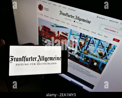 Frankfurter Allgemeine Online, website, Internet, Lupe, Monitor ...