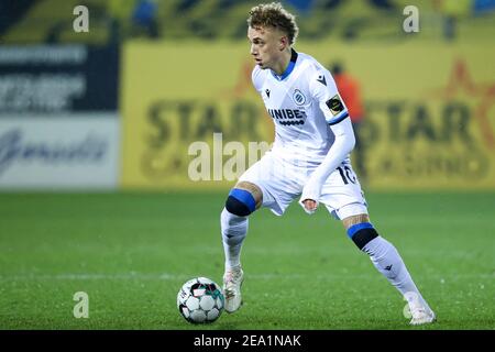 BEVEREN, BELGIUM - FEBRUARY 6: Noa Lang of Club Brugge during the Pro ...