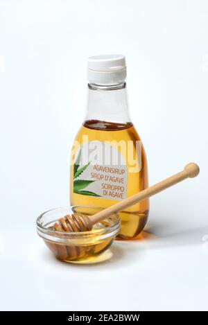 Agave syrup in bottle Stock Photo - Alamy