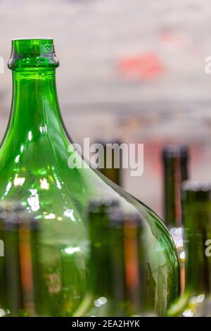 Eclectic Collection: Vintage Glass Bottles Stock Photo - Alamy