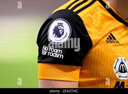 No room for racism badge during the Premier League match Burnley vs ...