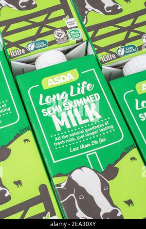 Close shot of ASDA own label Chocolate & Nut muesli cereal bars. For ...