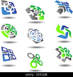 Set of different abstract symbols for design Stock Vector Image & Art ...
