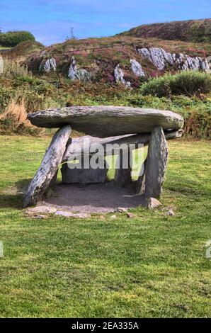 Irish wedge tomb, stone age monuments found in Ireland. The bronze age ...