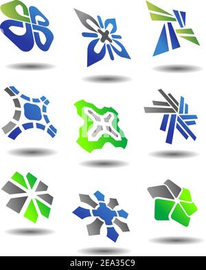 Set of different abstract symbols for design Stock Vector Image & Art ...