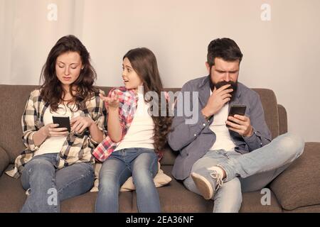 Stop ignoring kid. Parenthood failure. Ignored baby. Offended feelings ...