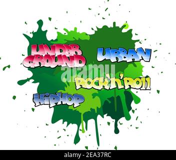 Urban graffiti design on blobs background Stock Vector Image & Art - Alamy