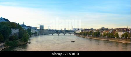 Panoramic view of Basel and Rhein River, Switzerland Stock Photo - Alamy