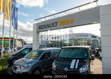 Renault car showroom and dealer in Hollingbury Brighton UK Stock Photo ...