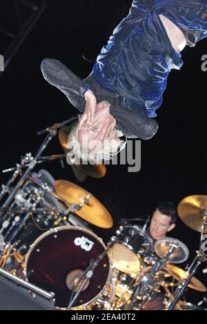 April 30, 2005; Indio, CA, USA; CHRIS MARTIN of 'Coldplay' performing ...