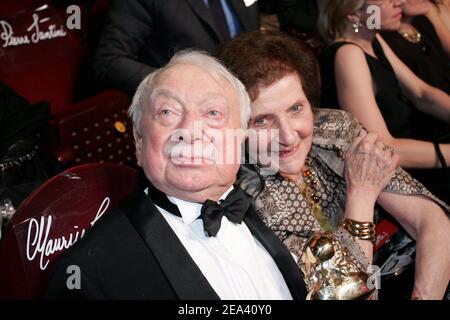 French actor Maurice Chevit (C), Best Supporting Actor, with actor ...