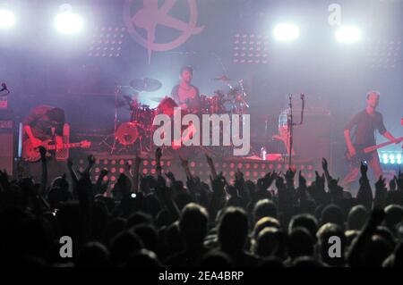 French band Kyo performs on stage at l'Elysee Montmartre in Paris on ...