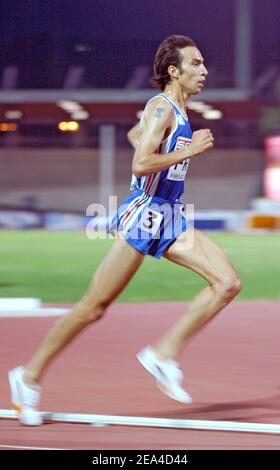 French athlet Bouabdellah Tahri on 3000 m steeplechase men during IAAF ...