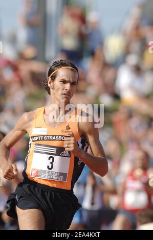 French athlete Mehdi Baala (3) performe on 1500 m men finale, during ...