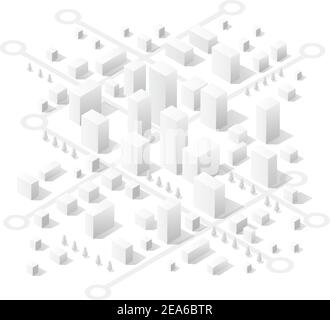 Building design, Architecture urban model downtown contemporary ...