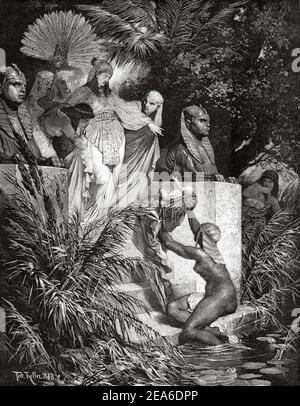 The Finding of Moses - Old Testament Egypt Stock Photo - Alamy