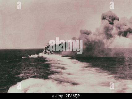 Battleship Giulio Cesare Stock Photo - Alamy