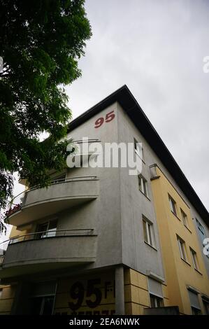 POZNAN, POLAND - Jun 24, 2017: High apartment building with many ...