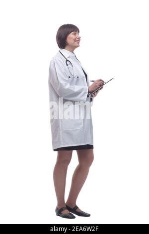 Doctor making notes on clipboard Stock Photo - Alamy