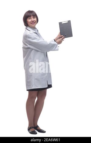 Doctor making notes on clipboard Stock Photo - Alamy
