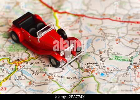 Vintage map of France 1930s Stock Photo - Alamy