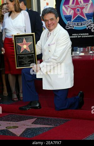 The Mexican ballad singer Jose Jose is honored with the 2,247th star on ...