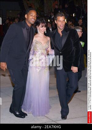 Will Smith, Jennifer Love Hewitt & Ricky Martin at the 2004 Vanity Fair ...