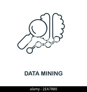 Data Mining icon. Simple element from business intelligence collection ...