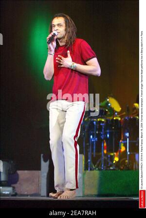 French singer Yannick Noah, performs at Sporting, during "Sporting ...