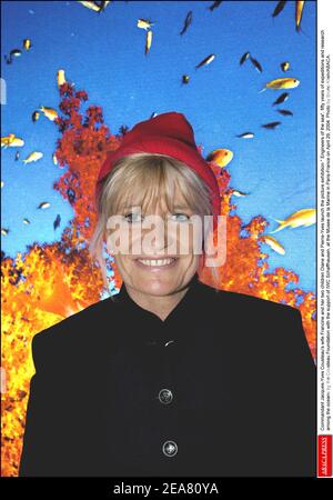 Commandant Jacques-Yves Cousteau's wife Francine and her two children ...