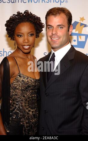 Heather Headley and her husband Brian Musso arrive at the Sesame ...