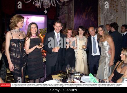 Coty Inc. CEO Bernd Beetz, right, and Coty Inc. Senior Vice President ...