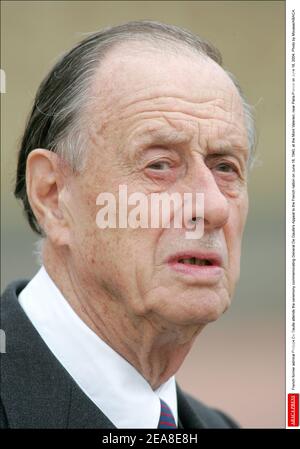 French former admiral Philippe De Gaulle attends the ceremony ...