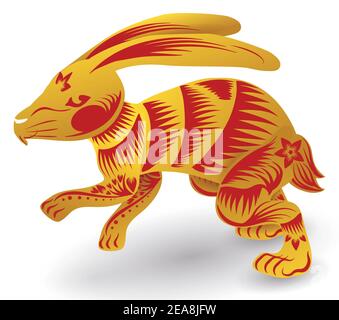rabbit chinese zodiac Stock Vector Image & Art - Alamy