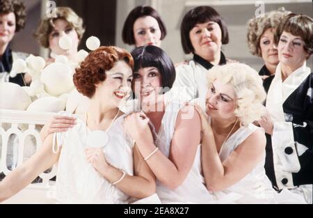 l-r: Susan Bullock (Yum-Yum), Jean Rigby (Pitti-Sing), Claire Daniels ...