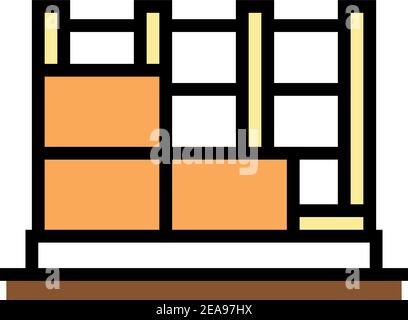 osb oriented strand board color icon vector illustration Stock Vector ...