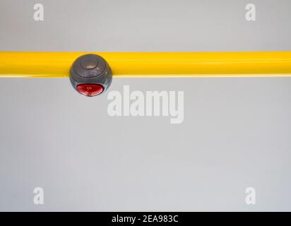 Tram/Bus stop button Stock Photo - Alamy