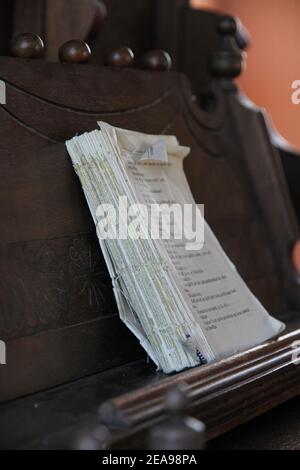 A vertical shot of music notes Stock Photo - Alamy