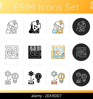 bundle of creativity set icons Stock Vector Image & Art - Alamy