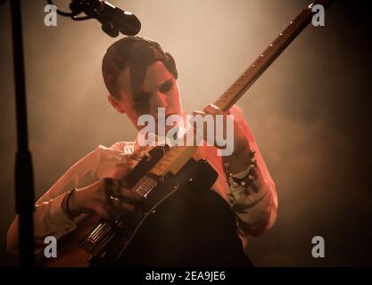Anna Calvi on stage at Islington Assembly Hall in London the day after ...