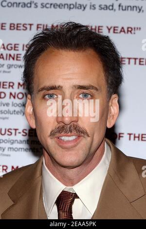 Nicolas Cage arrives for the premiere of his new movie "The Weatherman ...