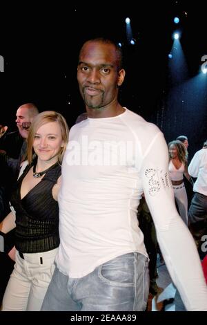 French Tae Kwon Do champion Pascal Gentil attends the Lancel store ...